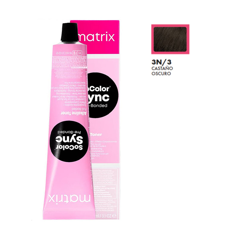 MATRIX SOCOLOR SYNC- tintura tono sobre tono sin amoníaco castaño ...